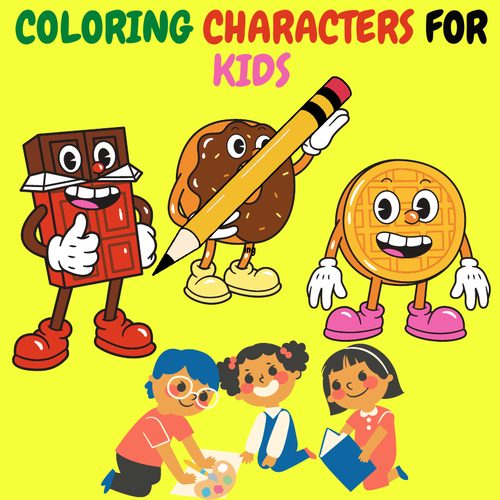 "Colorful Adventures: Coloring Characters for Kids" | Teaching Resources