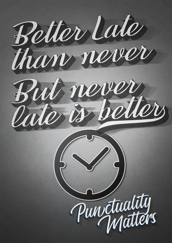 Punctuality Matters Poster | Teaching Resources