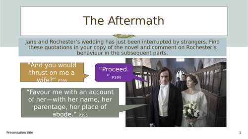 Comprehending Jane Eyre: An Introduction (GCSE) | Teaching Resources