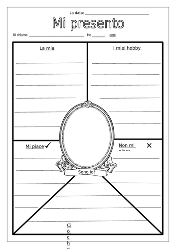 ITALIAN - ALL ABOUT ME - TUTTO SU DI ME | Teaching Resources