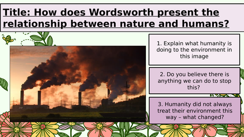 Lines Written in Early Spring - Wordsworth | Teaching Resources