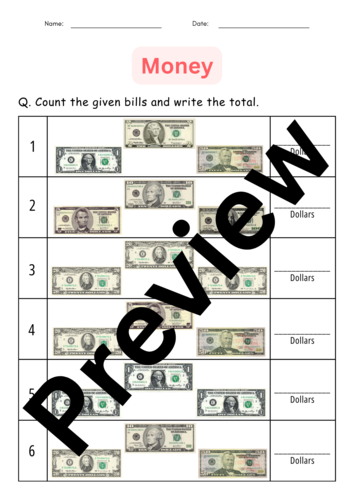 Money Worksheets Counting Coins Activities - Money Word Problems for ...