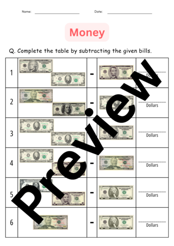 Money Worksheets Counting Coins Activities - Money Word Problems for ...