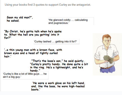 Complete chapter 3 Of Mice and Men lessons tension, antithesis, fight ...