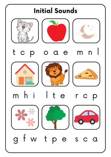 Initial Sounds | Teaching Resources