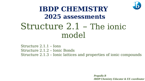 Introduction to ions and ionic bonding | Teaching Resources