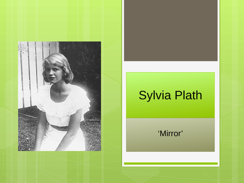 'Mirror' by Sylvia Plath | Teaching Resources