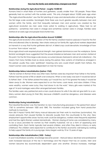 WJEC / Eduqas GCSE Sociology Families full unit | Teaching Resources