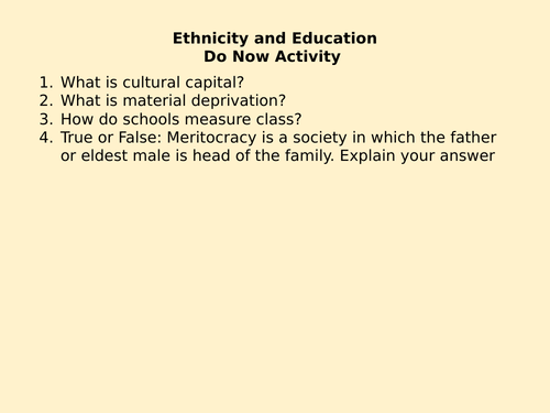 eduqas / wjec GCSE Sociology of education unit of work | Teaching Resources