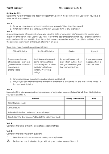 eduqas / wjec GCSE Sociology research methods unit of work | Teaching ... eduqas / wjec GCSE Sociology research methods unit of work | Teaching ...