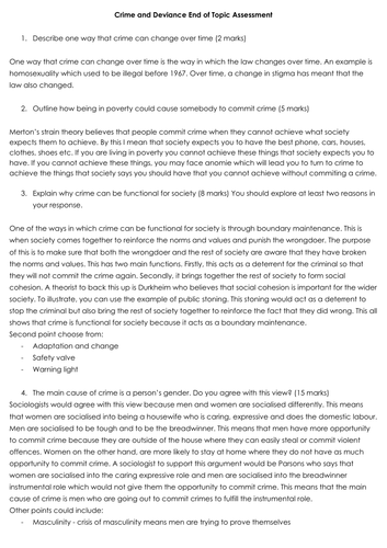 eduqas / wjec GCSE Sociology Crime unit of work | Teaching Resources