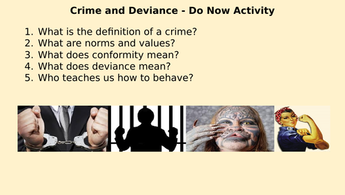 eduqas / wjec GCSE Sociology Crime unit of work | Teaching Resources