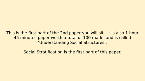 eduqas / wjec GCSE Sociology social stratification unit of work ...