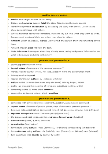 Pumpkin Soup KS1 worksheets | Teaching Resources