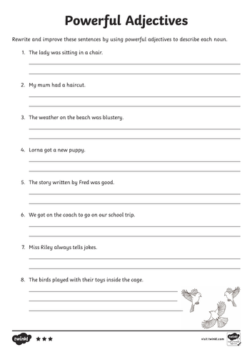 Key Stage 3 SPaG Adjectives | Teaching Resources