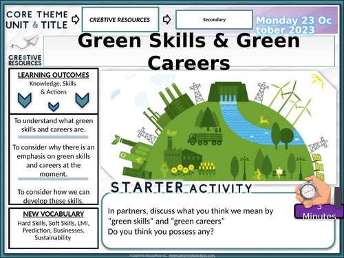 Green Careers Week - 6th to the 11th of November | Teaching Resources