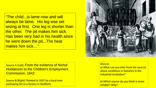Factory Conditions - Industrial Revolution | Teaching Resources