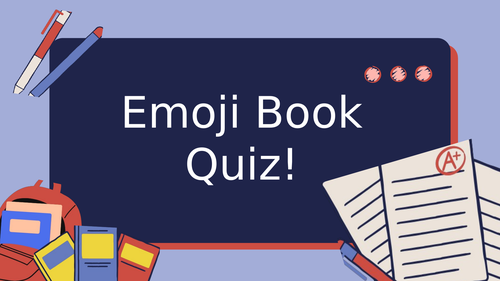 Emoji Book Quiz | Teaching Resources