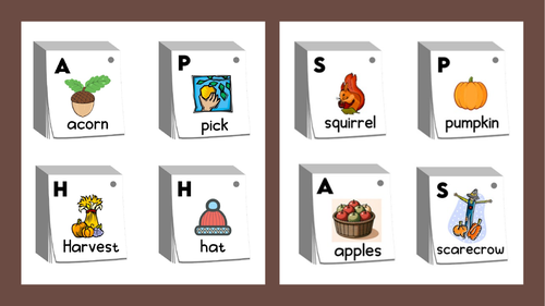 Autumn Phonics Matching Cards PPT | Teaching Resources