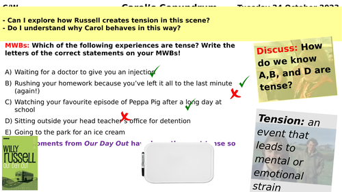 Our Day Out - Carol on the Edge of the Cliff | Teaching Resources
