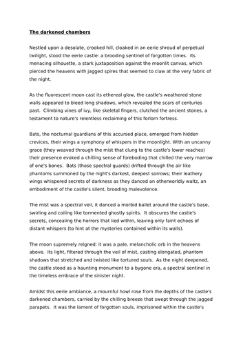 AQA GCSE English Language Paper 1 Frankenstein Creative reading ...