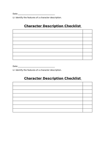 Character Description Planning - Year 4 The Water Horse | Teaching ...