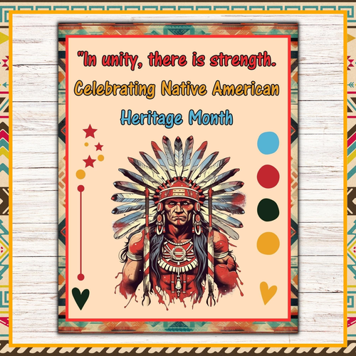 Native American heritage month décor | classroom inspirational quotes ...