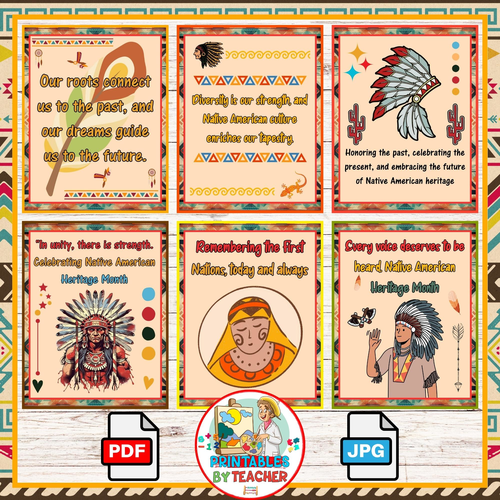Native American heritage month décor | classroom inspirational quotes ...