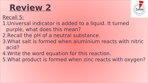 KS3 - Chemistry chemical reactions - Scheme of work | Teaching Resources
