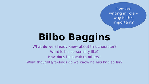 The Hobbit - Writing in role | Teaching Resources