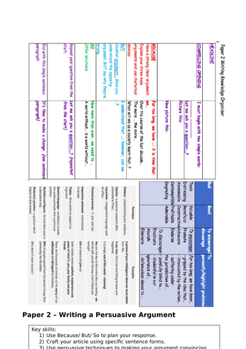 AQA Language Paper 2 Writing Exam Practice Booklet | Teaching Resources