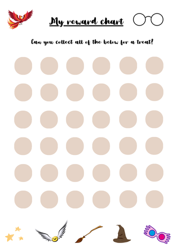 Wizard/Harry Potter Reward Chart | Teaching Resources