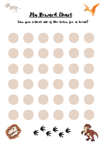 Dinosaur Reward Chart | Teaching Resources