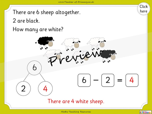 Subtraction - finding a part - Year 1 | Teaching Resources