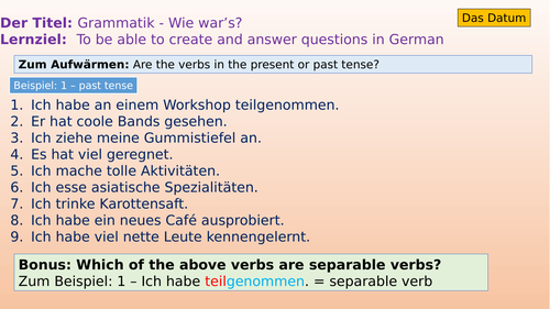 German - Stimmt! 3 Rot Kapitel 2: Musik - Powerpoints & Resources ...