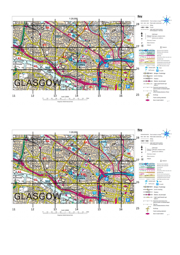 GCSE KS4 Geography Urban environments / cities map skills lesson. Fits ...