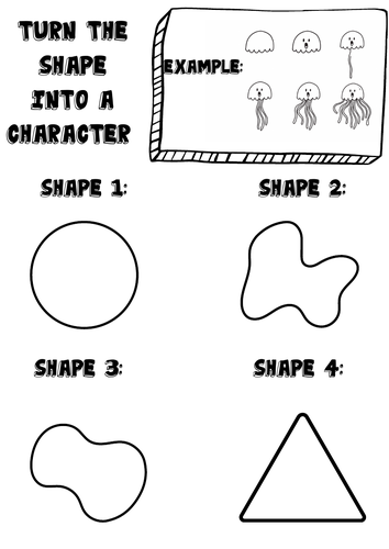 Character / cartoon / drawing starter activity | Teaching Resources