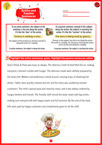 Active and Passive Sentences | Teaching Resources
