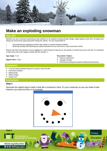 Make an exploding snowman | Teaching Resources