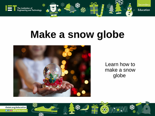 Make a snow globe | Teaching Resources