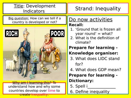 What are development indicators | Teaching Resources