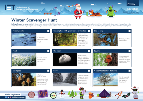 Winter scavenger hunt | Teaching Resources