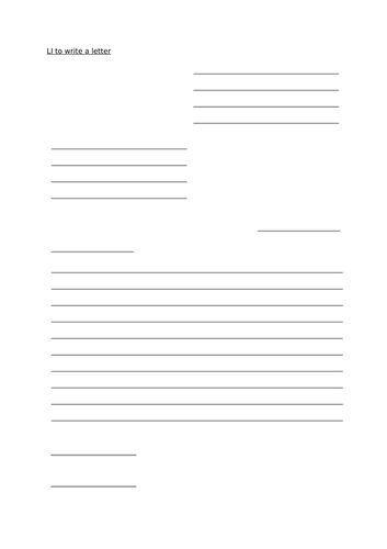 Letter Writing | Teaching Resources