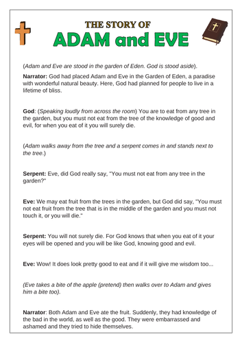 Adam and Eve - Assembly/ Collective Worship! | Teaching Resources