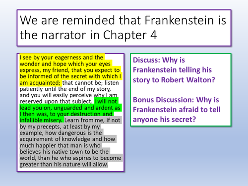 Frankenstein Chapter 4 | Teaching Resources