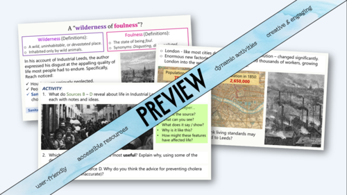 Life in Industrial London - Health & Sanitation | Teaching Resources