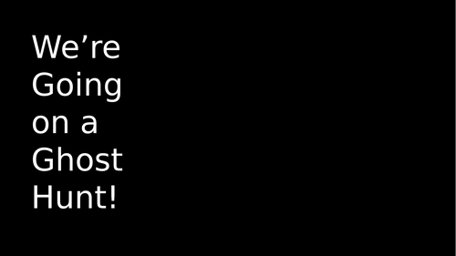 Going on a Ghost Hunt Sensory Story | Teaching Resources