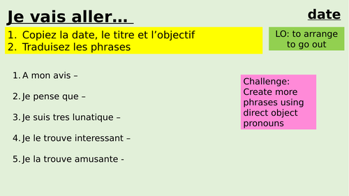 Y9 French future plans SB + activities | Teaching Resources