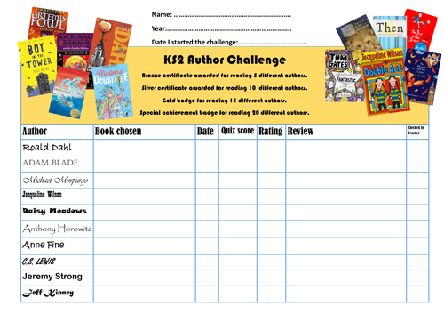 KS2 Author Challenge (with certificates) | Teaching Resources
