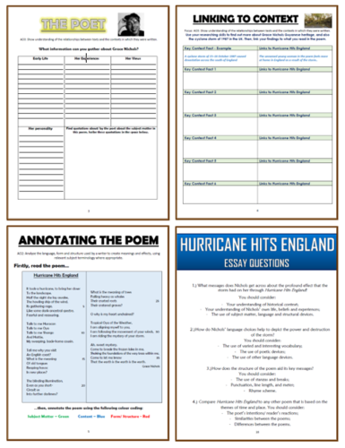 Hurricane Hits England - Comprehension Activities Booklet! | Teaching ...